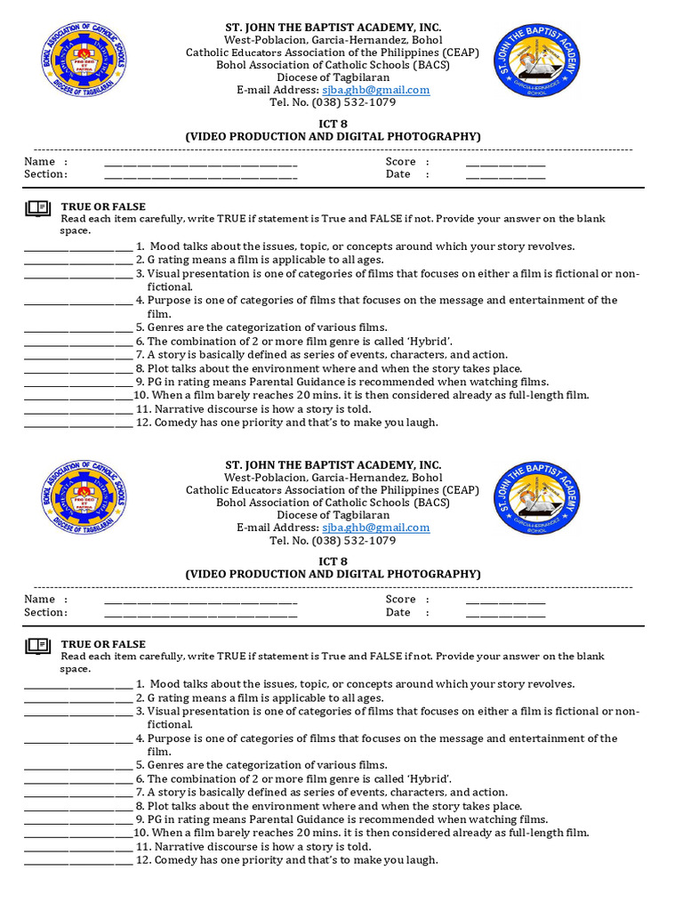 ICT 8 Summative Exam - 092923 | PDF | Genre