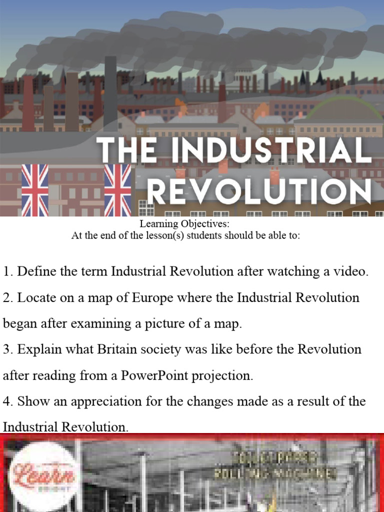 Industrial Revolution Lesson Plan | PDF | Industrial Revolution | Economies