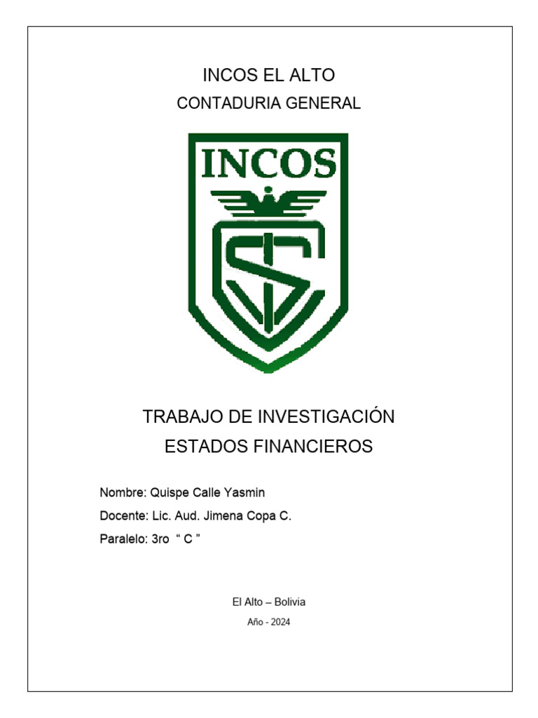 Caratula Incos | PDF | Ciencias sociales