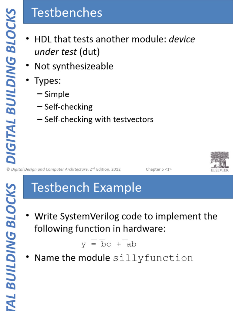 SystemVerilog Testbench Examples | PDF | Logic Gate | Computer Science