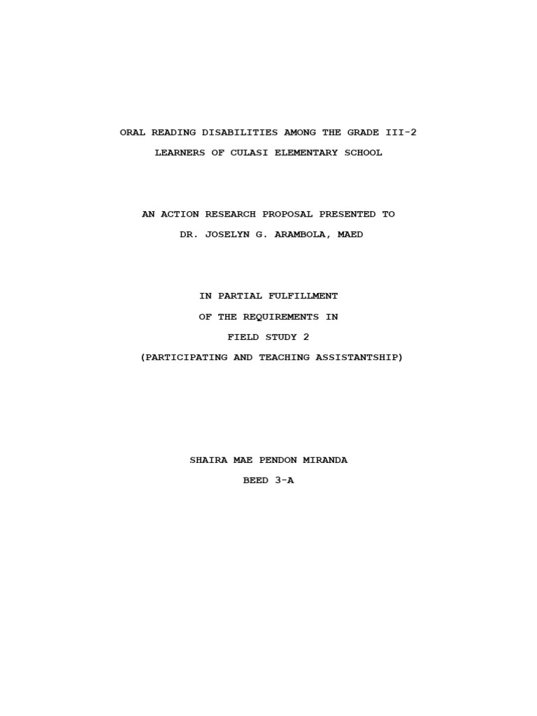 Action Research 2023 | PDF | Sampling (Statistics) | Learning