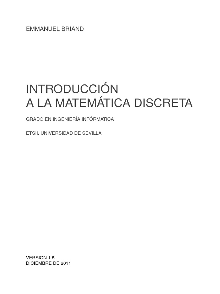 Matematica Discreta | Descargar gratis PDF | Conjunto (Matemáticas ...