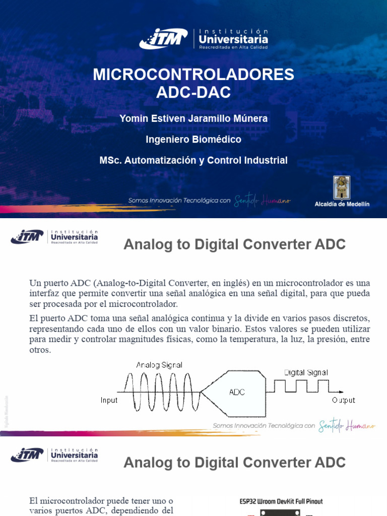 Clase_ADC-DAC | PDF | Conversor analógico a digital | Señal analoga
