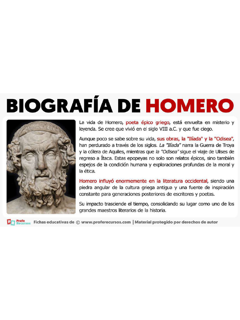 Biografia de Homero | PDF