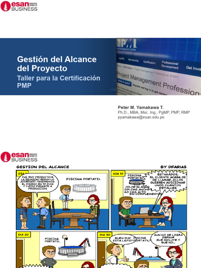 Sesión 02. Taller PMP Gestión del Alcance | PDF | Business | Informática