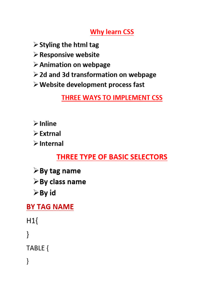 CSS Basics for Web Developers | PDF | Computers