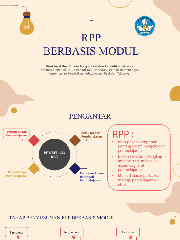 RPP Modul untuk Guru PAUD-SMA | PDF