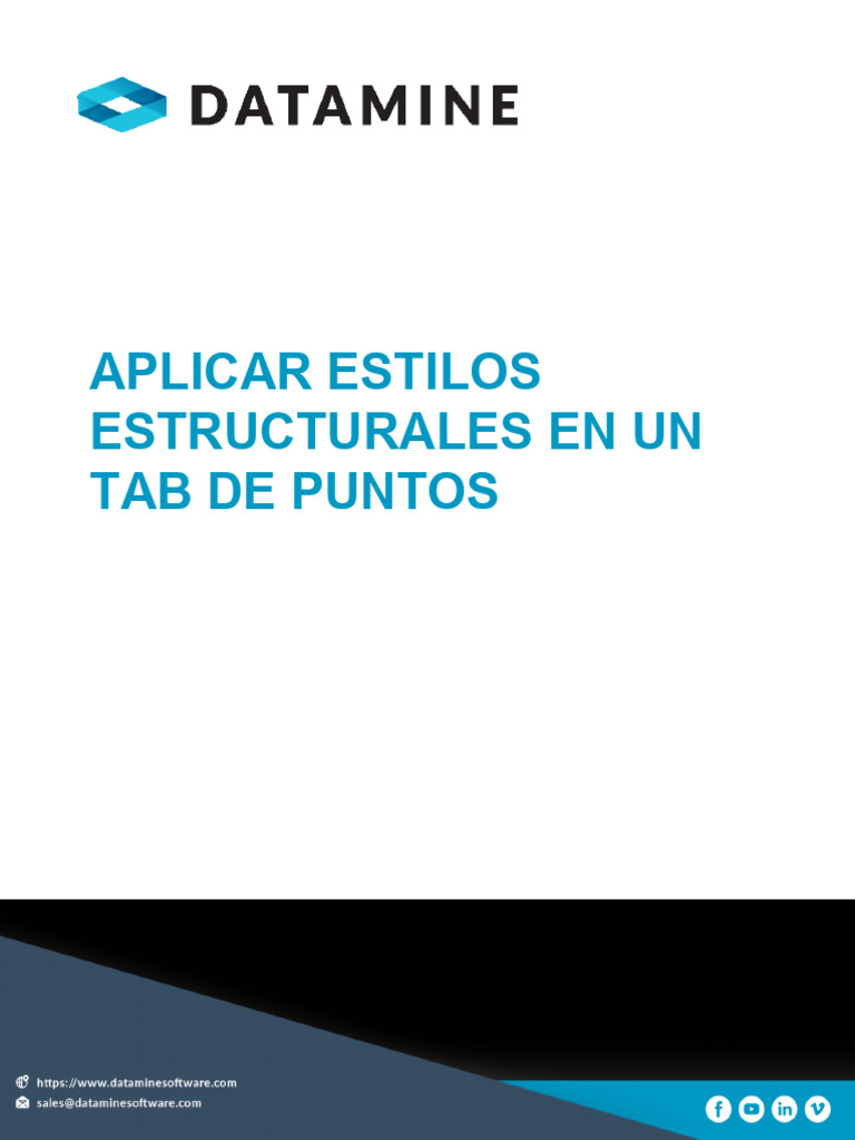 DATAMINE - Aplicar Estilos Estructurales A Puntos | PDF