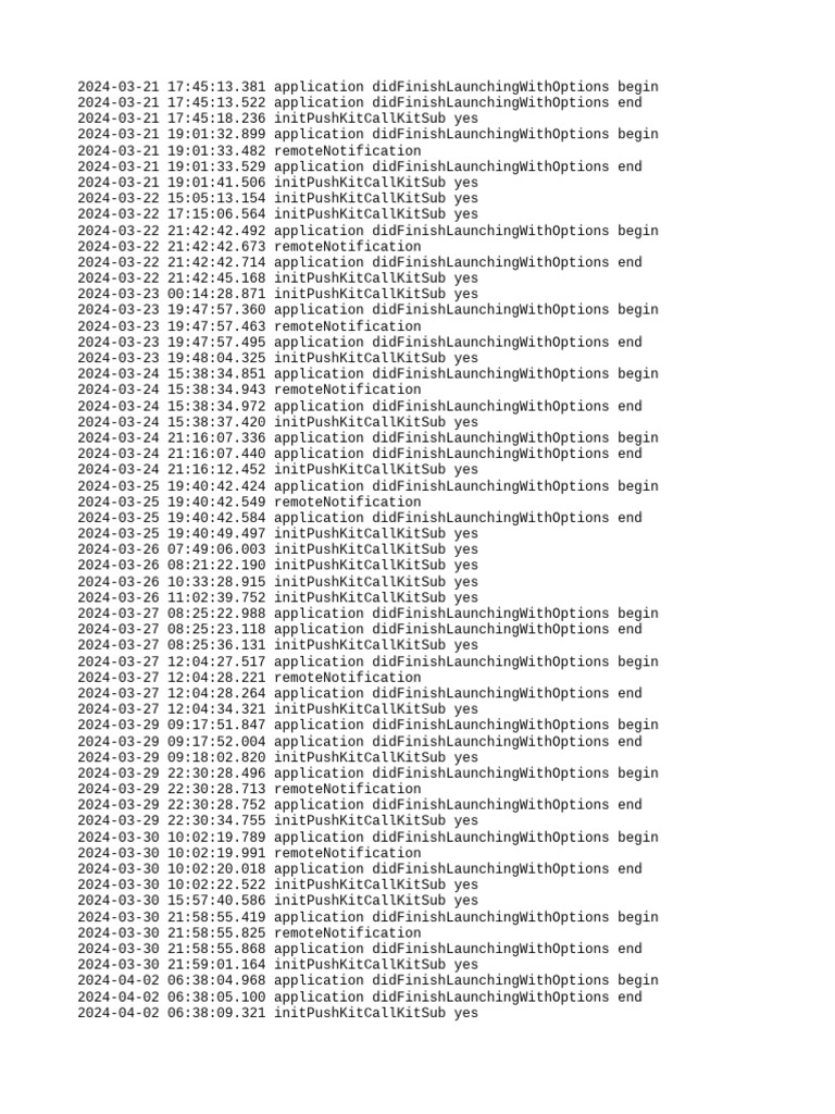 CallKit Initialization Log | PDF