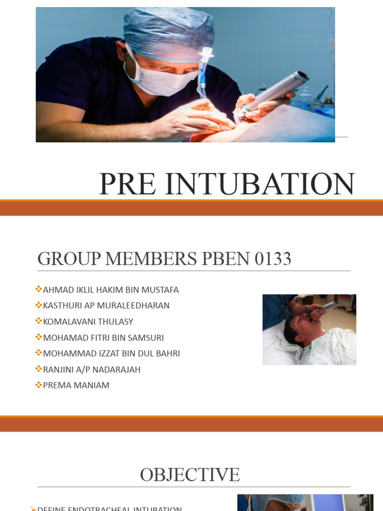 Pre Intubation | PDF | Major Trauma | Clinical Medicine