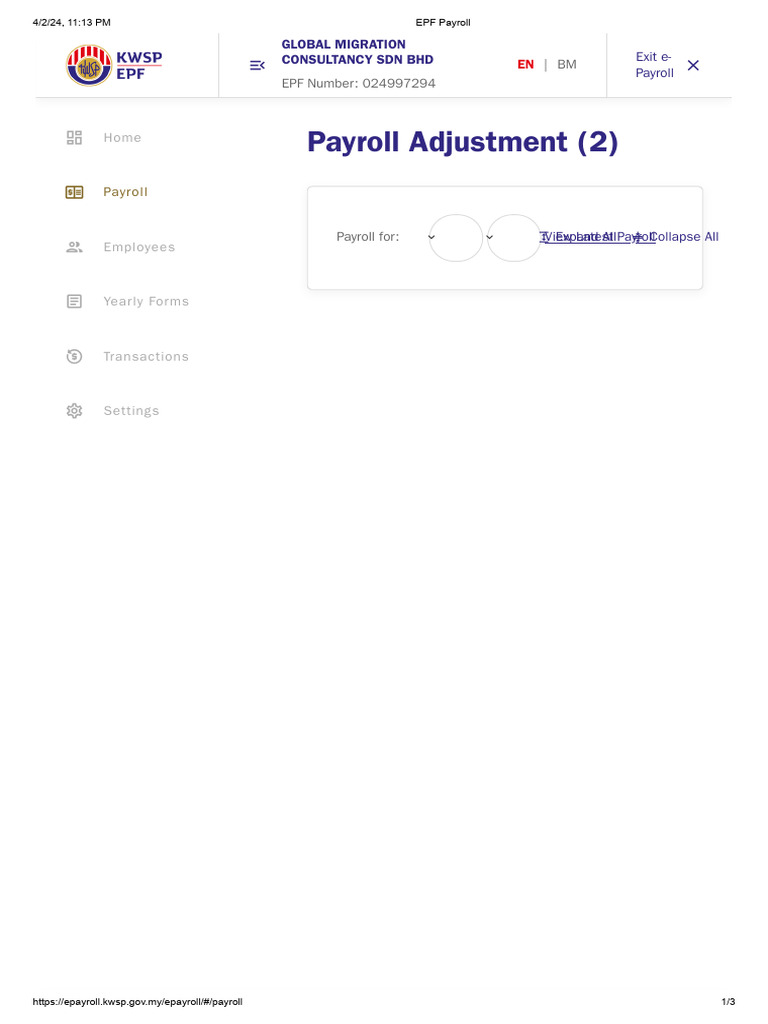 EPF Payroll | PDF | Payroll | Financial Accounting