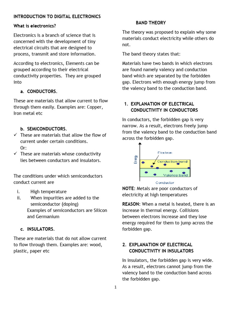 INTRODUCTION_TO_DIGITAL_ELECTRONICS | PDF | Semiconductors | P–N Junction