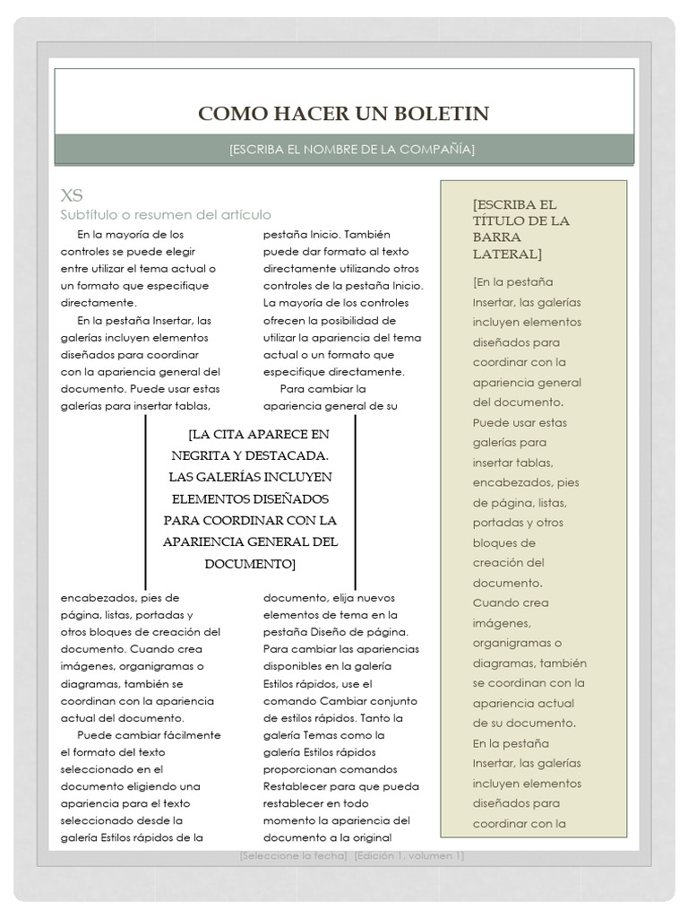 Como Hacer Un Boletin | PDF | Informática