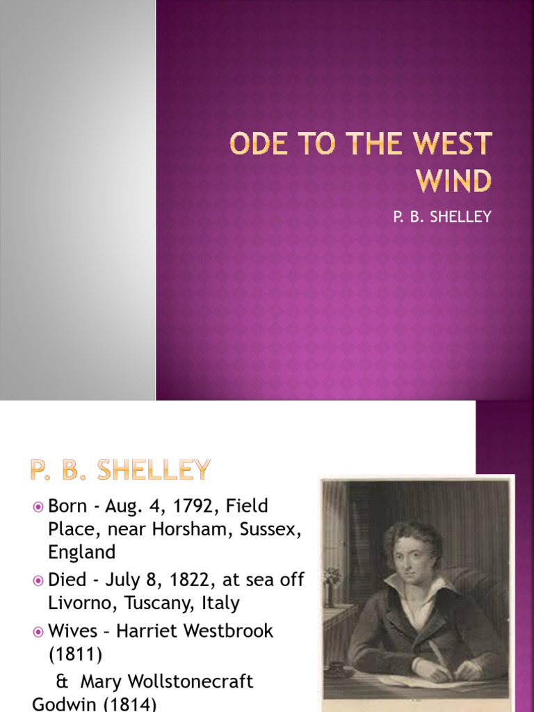 2nd Sem MINOR Ode To West Wind | PDF