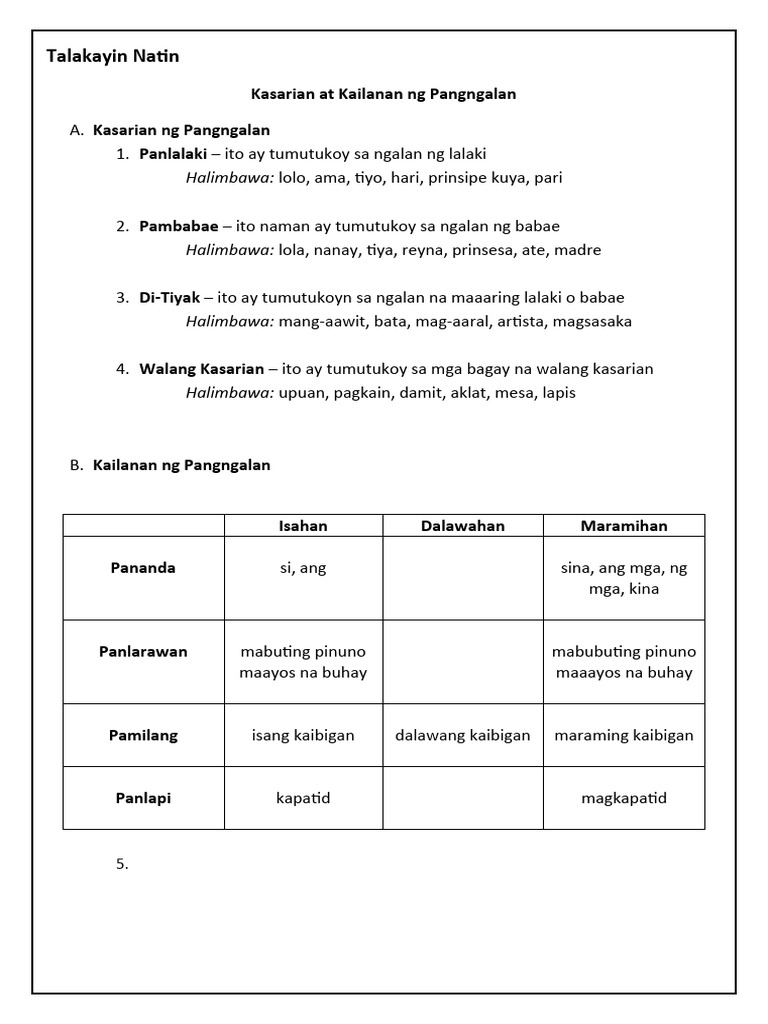 Filipino 5 Module 1 | PDF