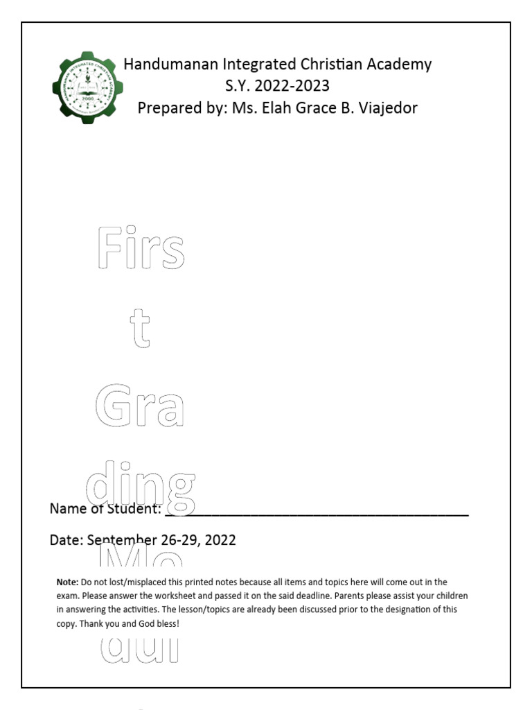 Filipino 5 Module and Worksheet 3 | PDF