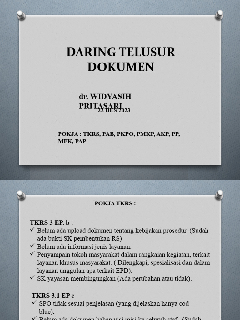 DARING TELUSUR DOKUMEN DR Prita | PDF