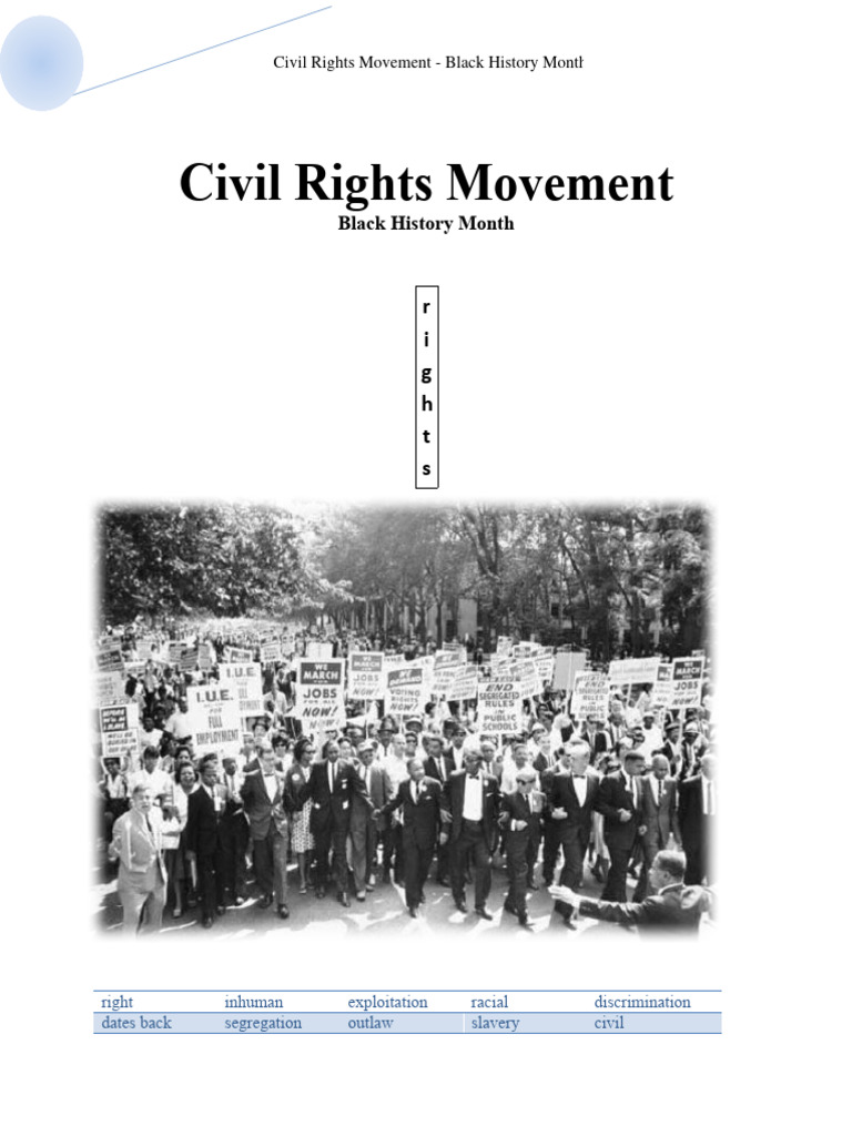 Civil Rights Movement Overview | PDF | Rosa Parks | The United States