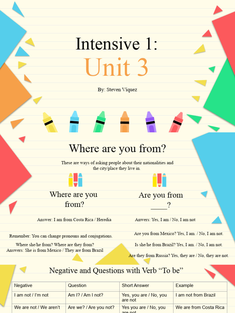 Unit 3 Interchange Pdf Grammatical Conjugation Linguistics