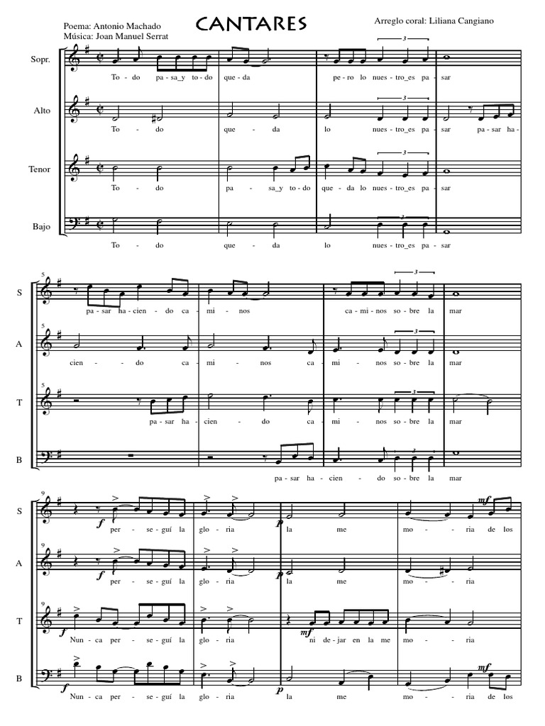 Cantares | PDF