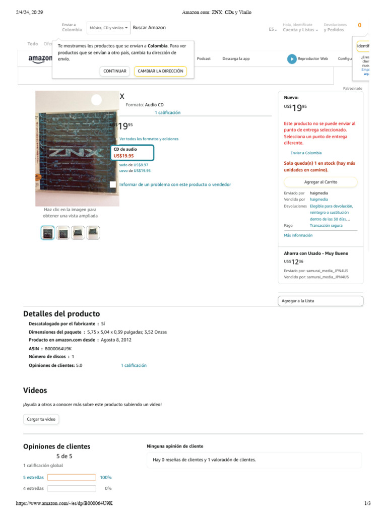 Mejores CDs de ZNX en Amazon | PDF | Servicios en línea | Multimedia