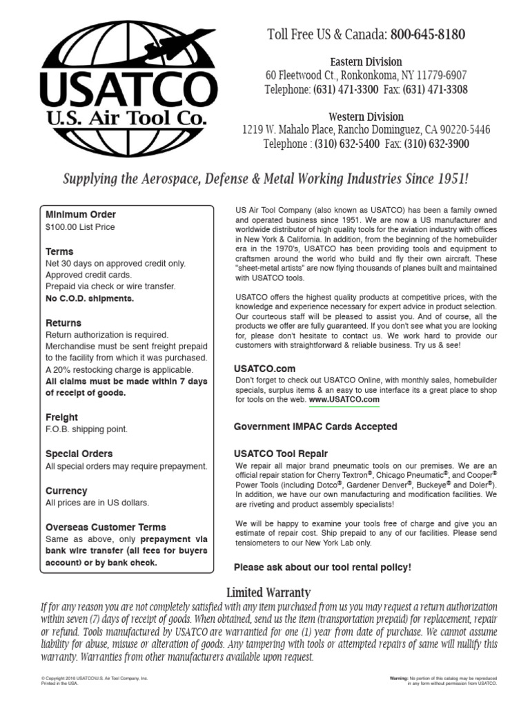 USATCO 23 Application Tools Accessories C24 R0616 | PDF