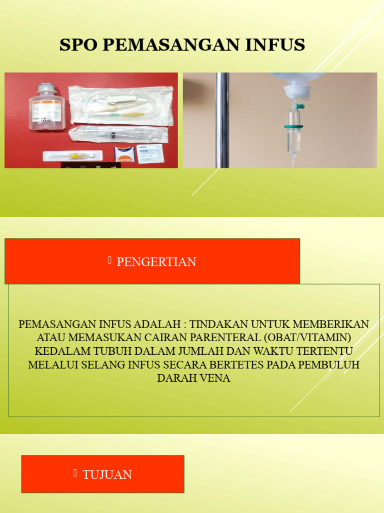 Materi - PEMASANGAN - INFUS. FIXXXX | PDF | Griya & Taman | Kesehatan ...