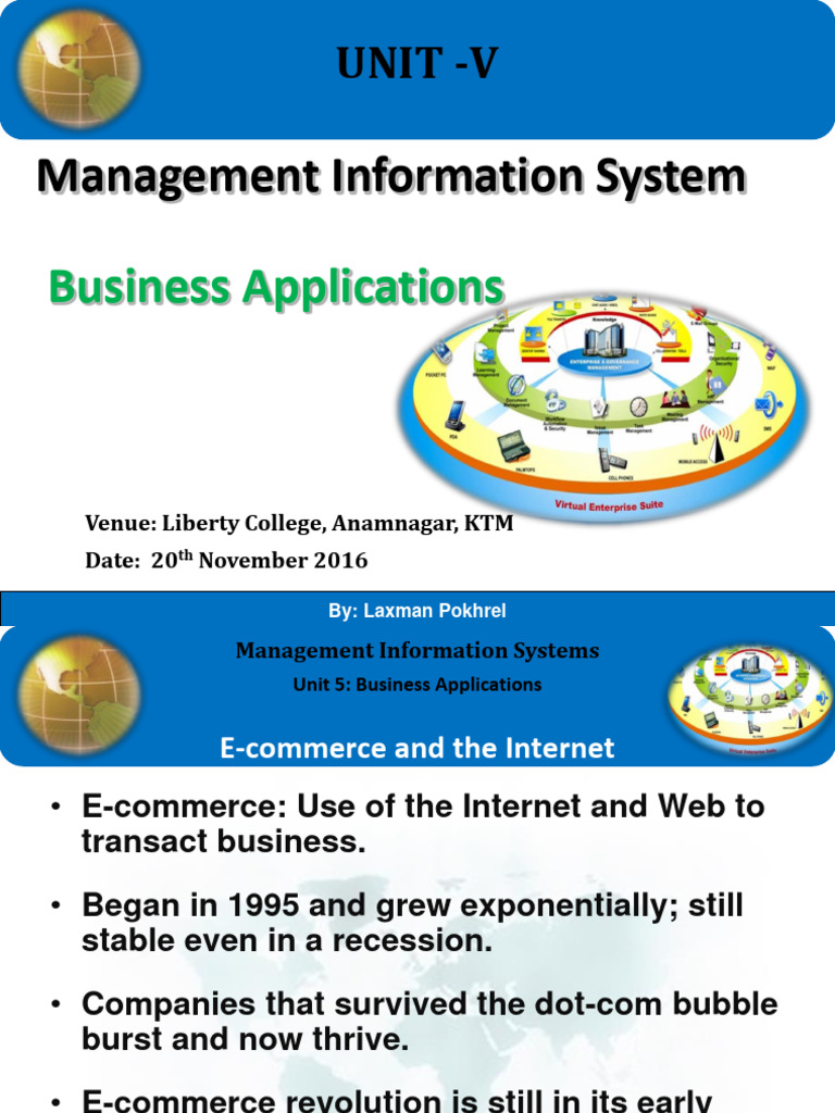 5MIS - Business Applications-Part II (E-Commerce) | PDF | E Commerce | Marketing