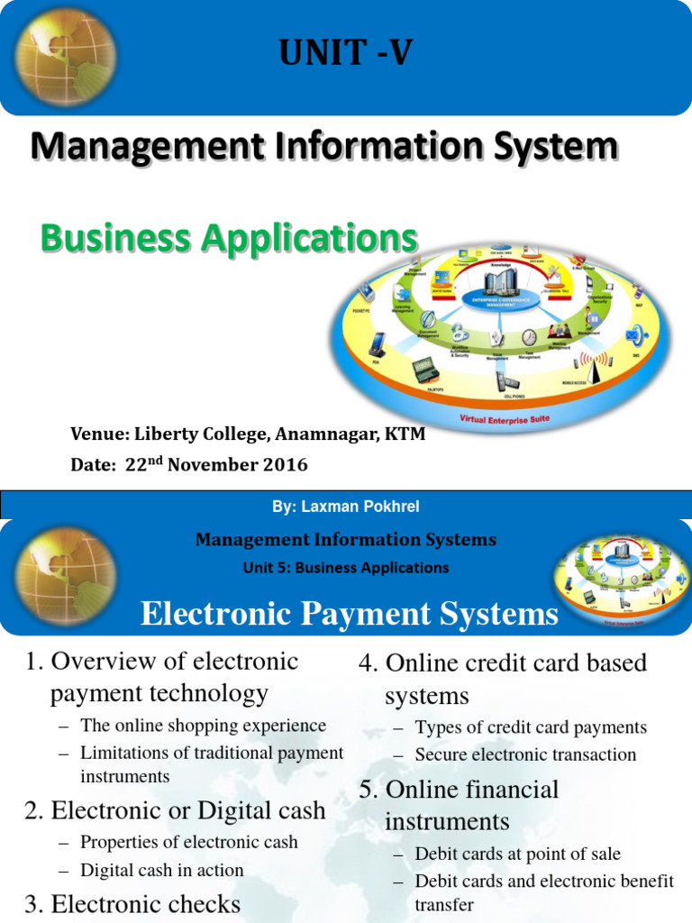 5MIS_Business Applications-Part III (Electronic Payment System) | PDF | Cheque | Payments