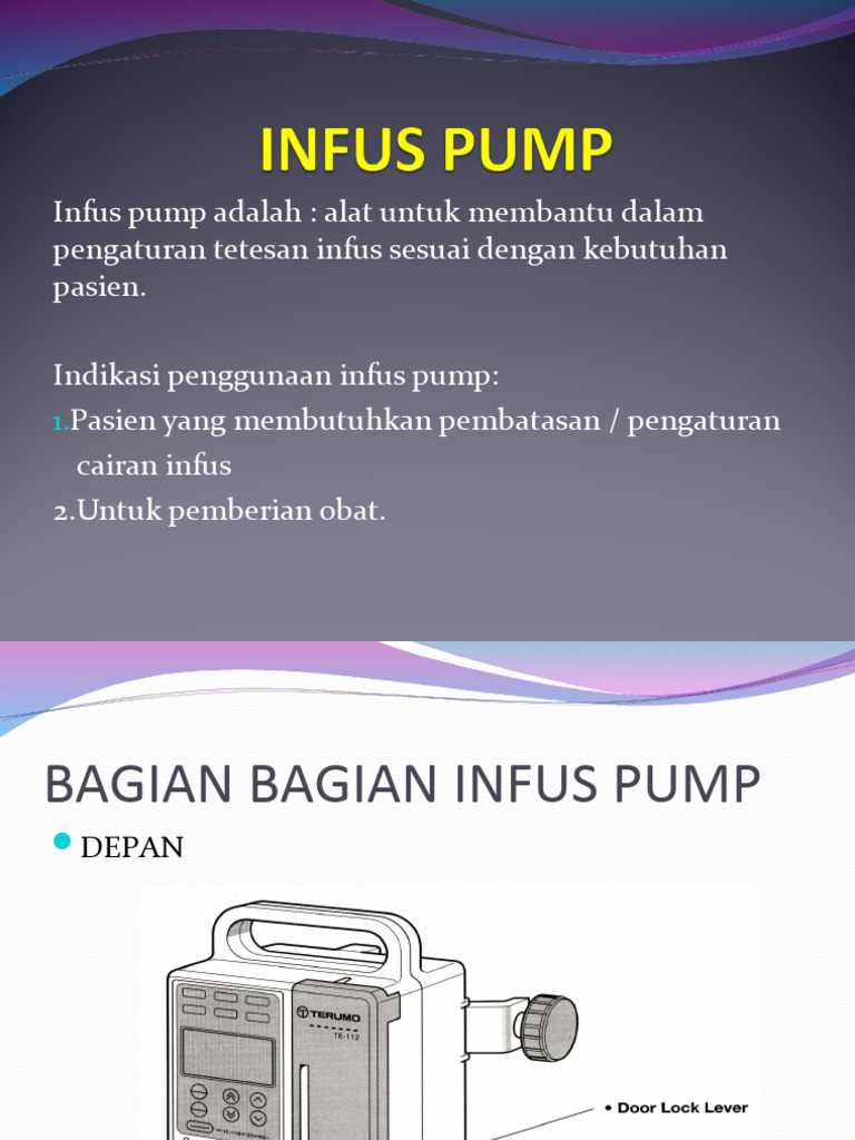 PEMASANGAN INFUS PUMP | PDF