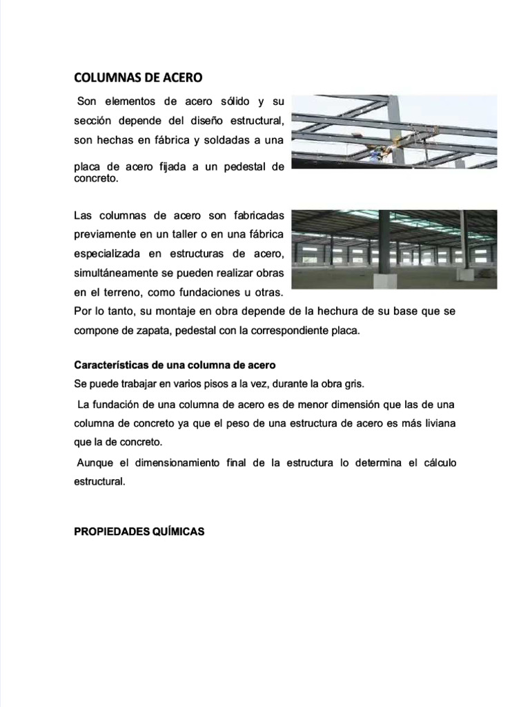 Tipos y Diseño de Columnas de Acero | PDF | Columna | Ingeniería Sísmica