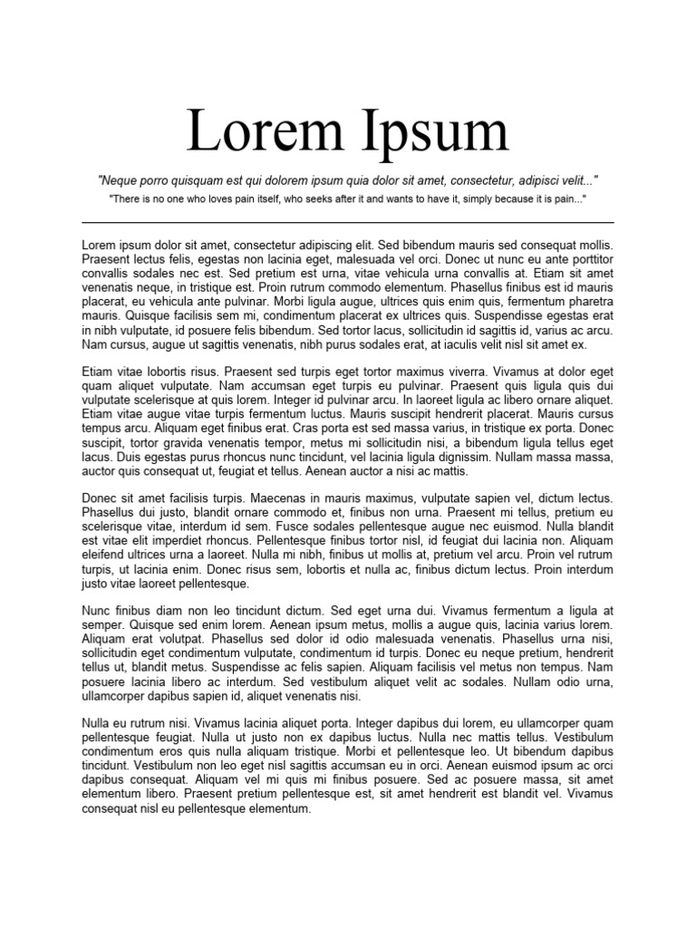 Lorem Ipsum: "Neque Porro Quisquam Est Qui Dolorem Ipsum Quia Dolor Sit Amet, Consectetur ...