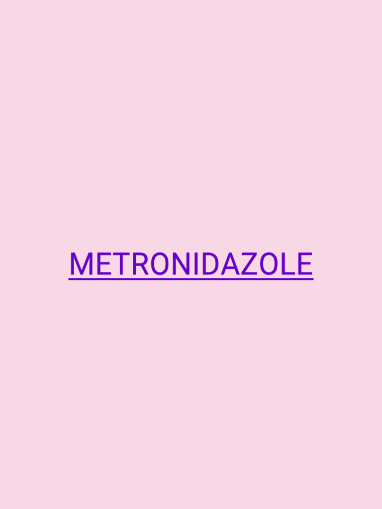 Metronidazole Wps Office | PDF | Science & Mathematics