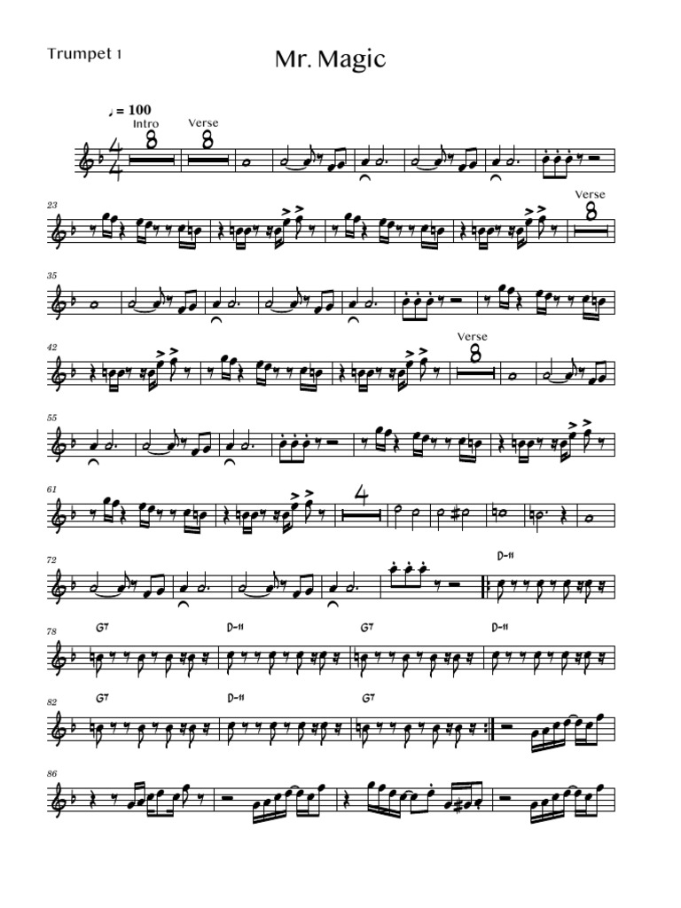 Mr. Magic-Trumpet 1 | PDF