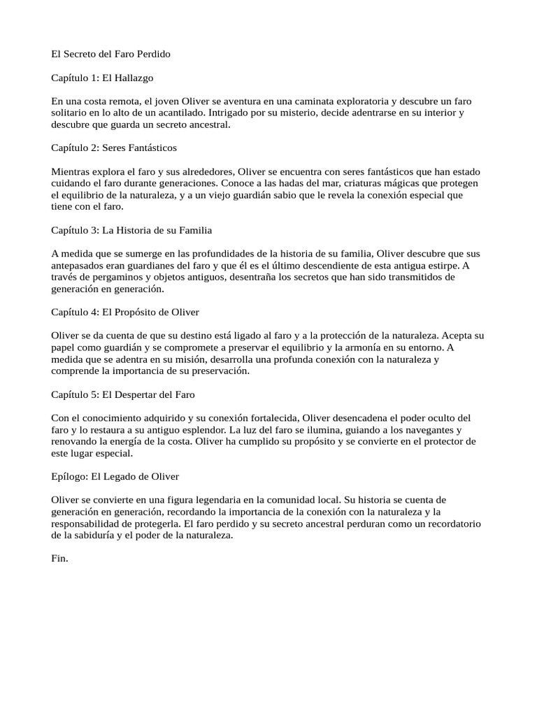 El Secreto del Faro Perdido | PDF