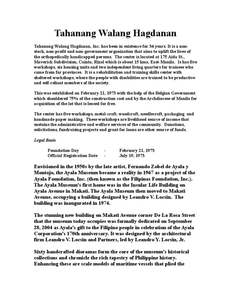 Tahanang Walang Hagdanan | PDF | Philippines