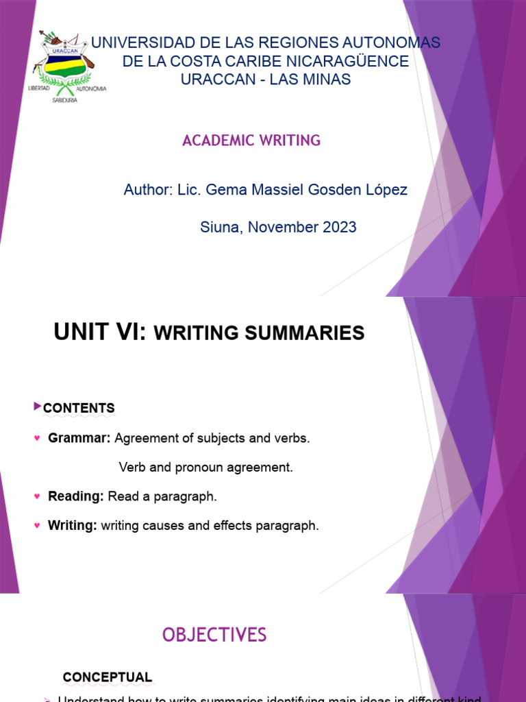 Summary Writing Guide for Students | PDF | Subject (Grammar ...