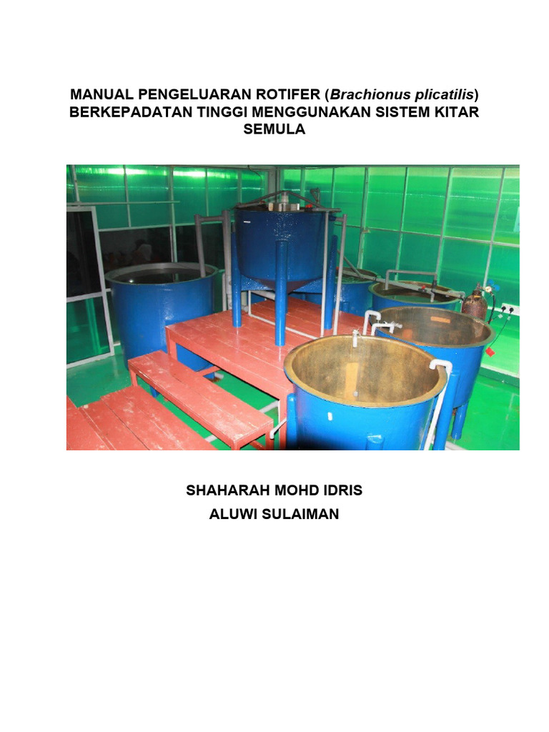 Manual Protokol Pengkulturan Rotifer | PDF