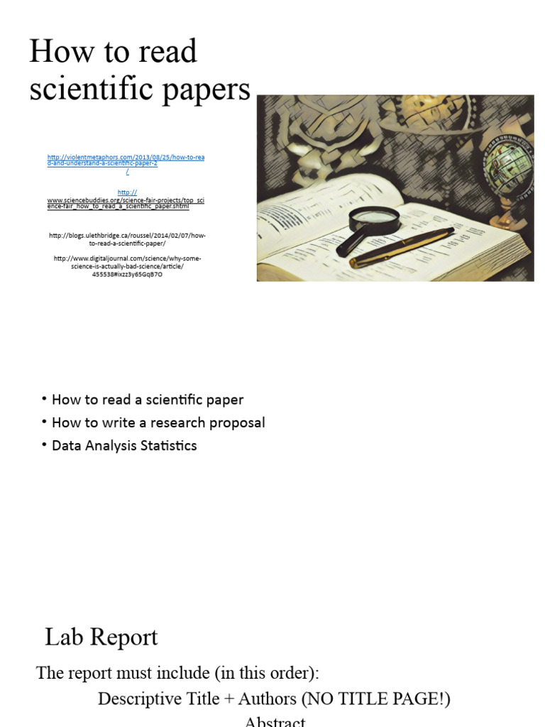 How To Read A Scientific Paper - Large Herbivores and Snakes 5 | PDF ...