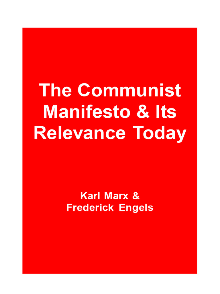 Communist Manifesto | PDF | Communism | The Communist Manifesto