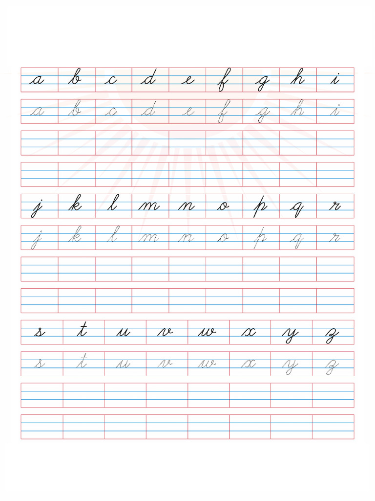 A-z Cursive Letters | PDF