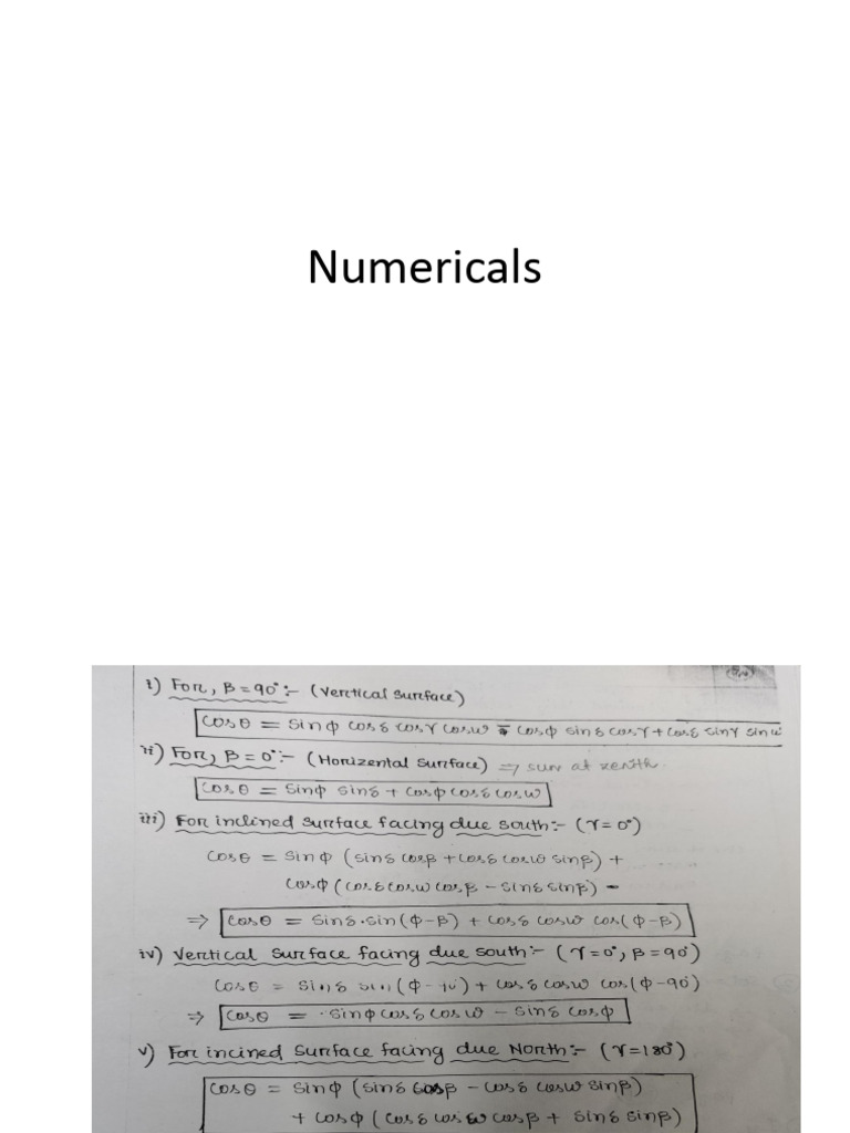 Numericals | Download Free PDF | Astronomy | Geodesy
