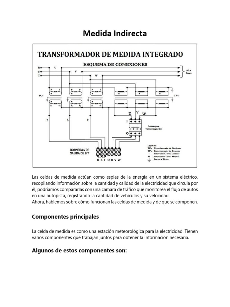 Medida Indirecta | Descargar gratis PDF | Energia electrica | Transformador
