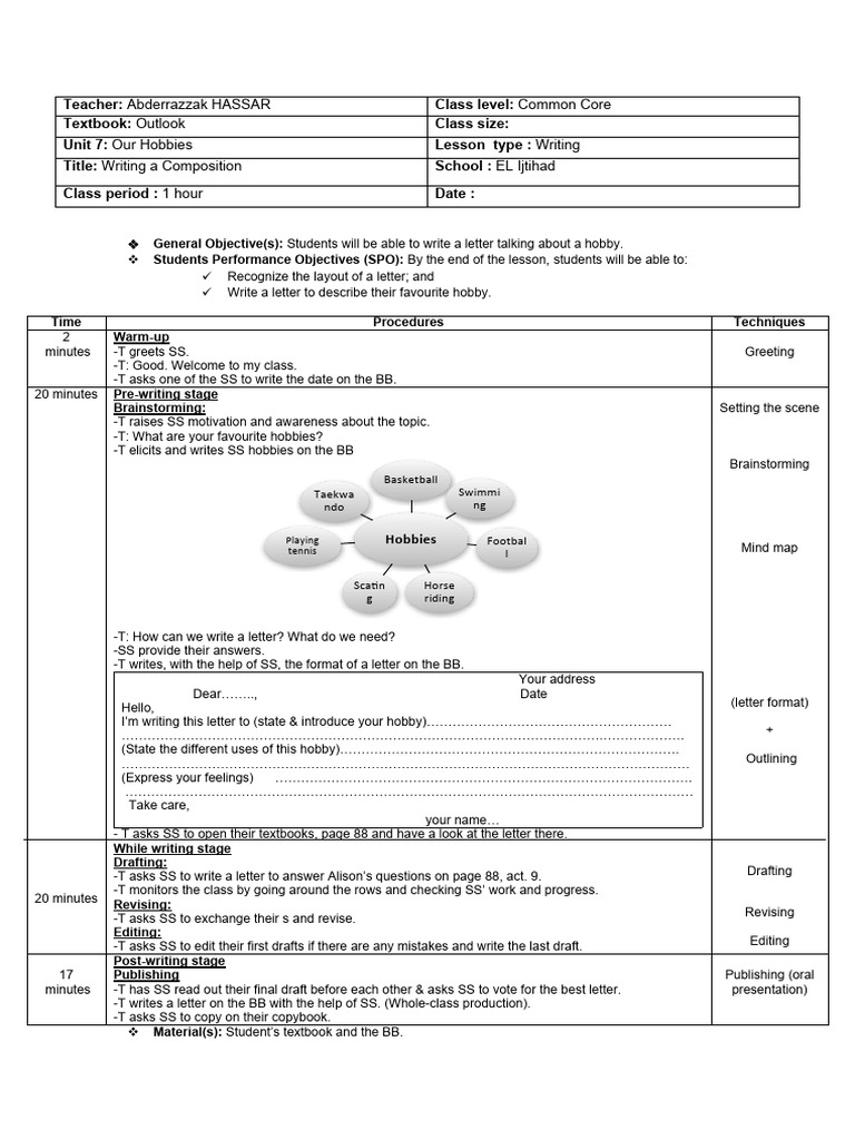 Unit 7 Writing A Composition C.C | Download Free PDF | Human Communication