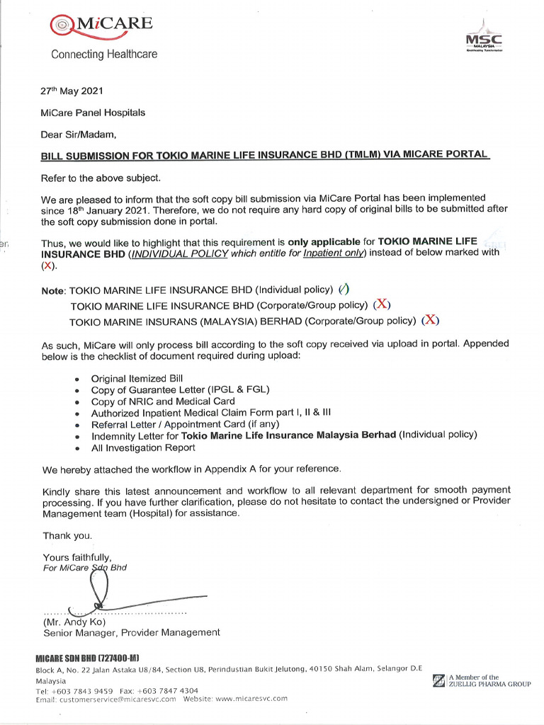 Bill Submission For TMLM | PDF