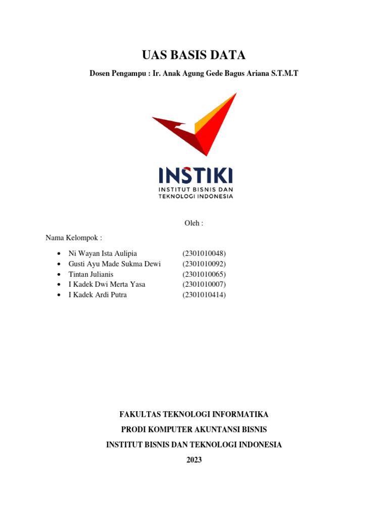 Uas Basis Data | PDF