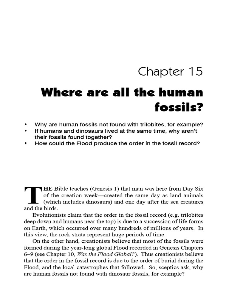 Chapter 15 | PDF | Fossil | Creationism