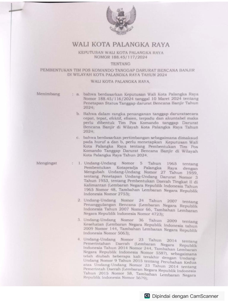 SK Posko BPBD | PDF