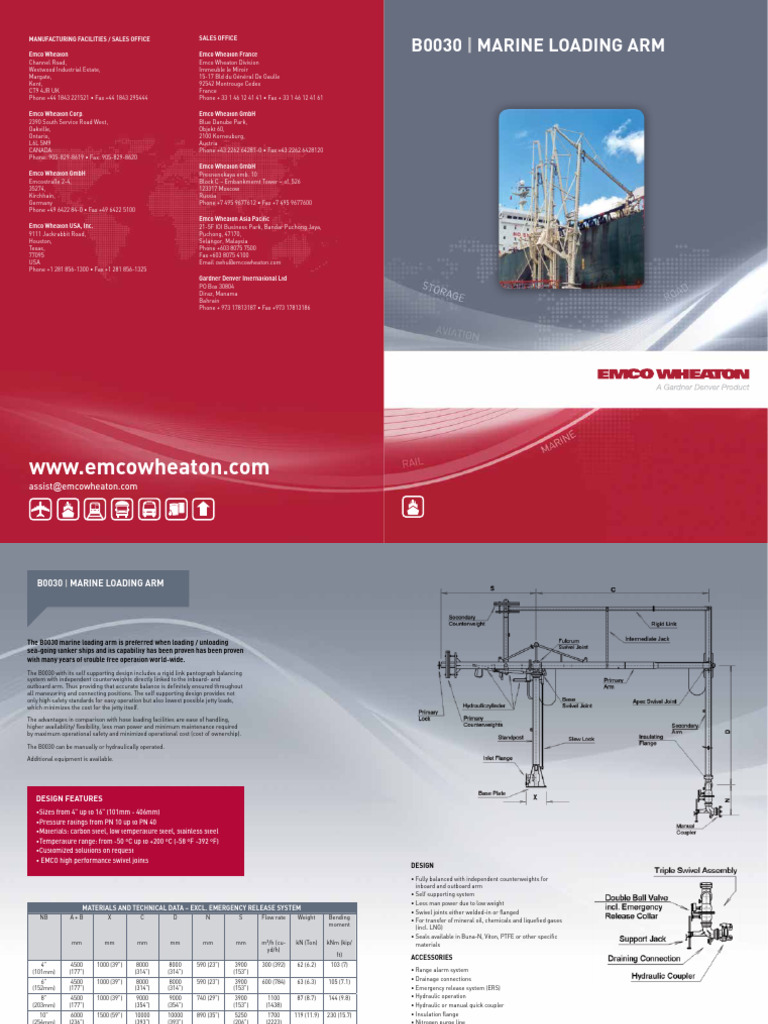 EW Marine Loading Arm | Download Free PDF | Marine Propulsion | Materials