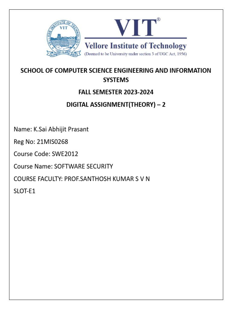 Software Security Pdf Vulnerability Computing Application Software